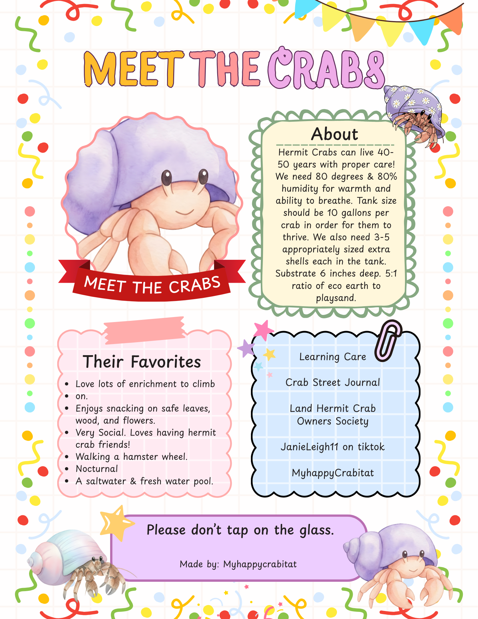 Hermit Crab Teachers Poster
